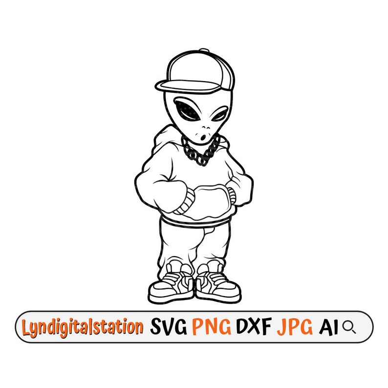 Alien Swag Svg Celestial Clipart Extraterrestrial Cut File - Etsy