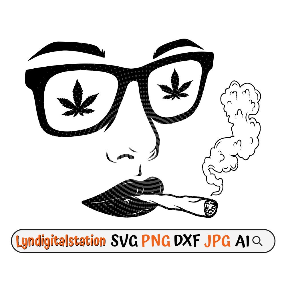 Girl Smoking Weed Svg Weed Girl Clipart Cannabis Cut File Smoking Joint Stencil Stoned Girl ...