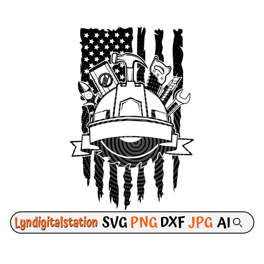 US Repair Tools Svg | Carpentry Clipart | Repairman Cut File | Toolbox ...