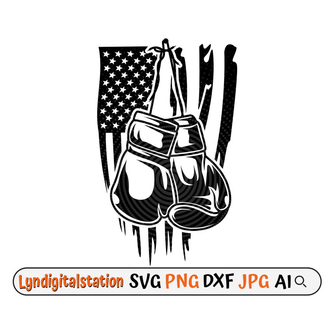 US Boxing Gloves Svg | Boxing Clipart | Mixed Martial Art Cut File ...