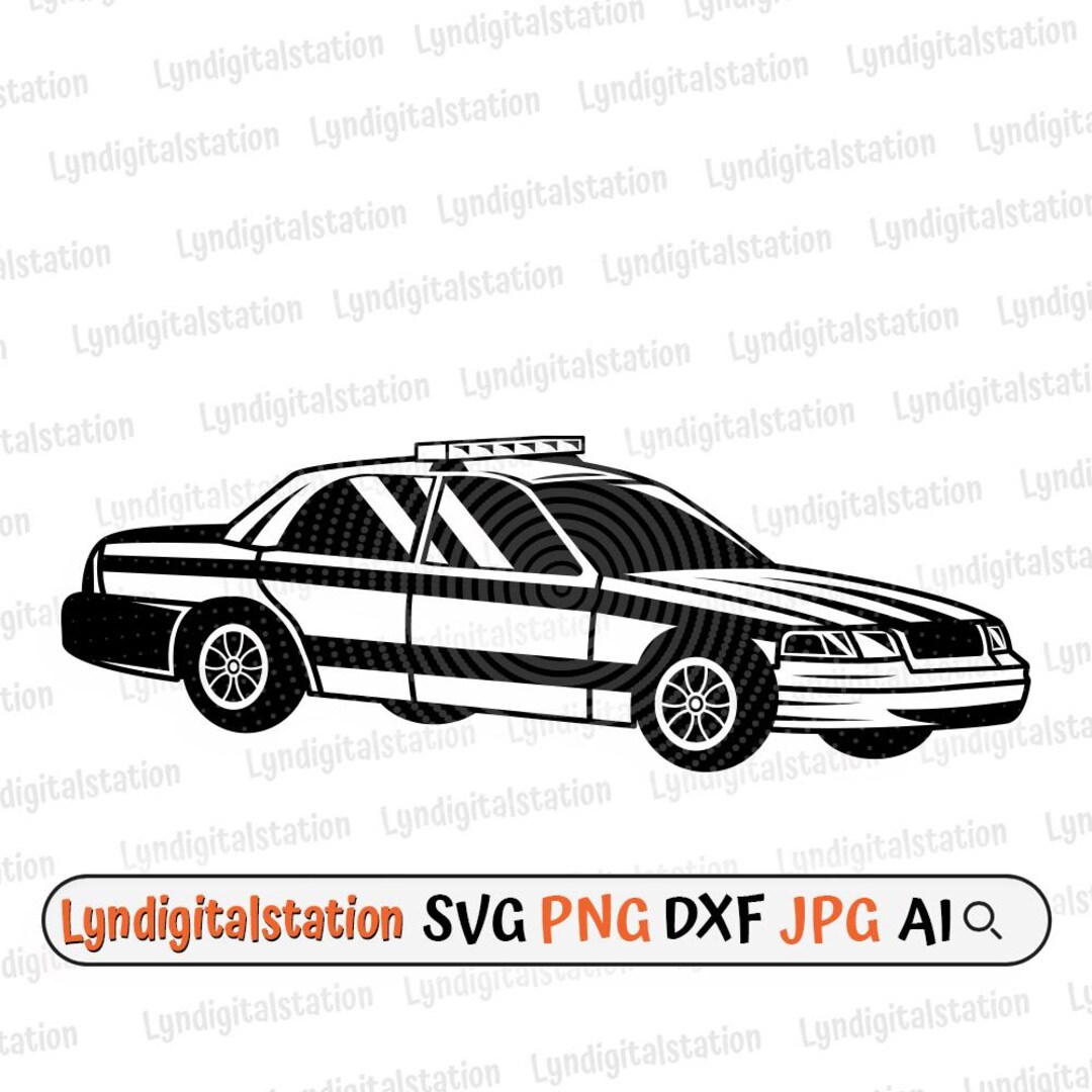 Police Car Svg | Patrol Car Clipart | Trooper Cut File | Law Enforcer ...