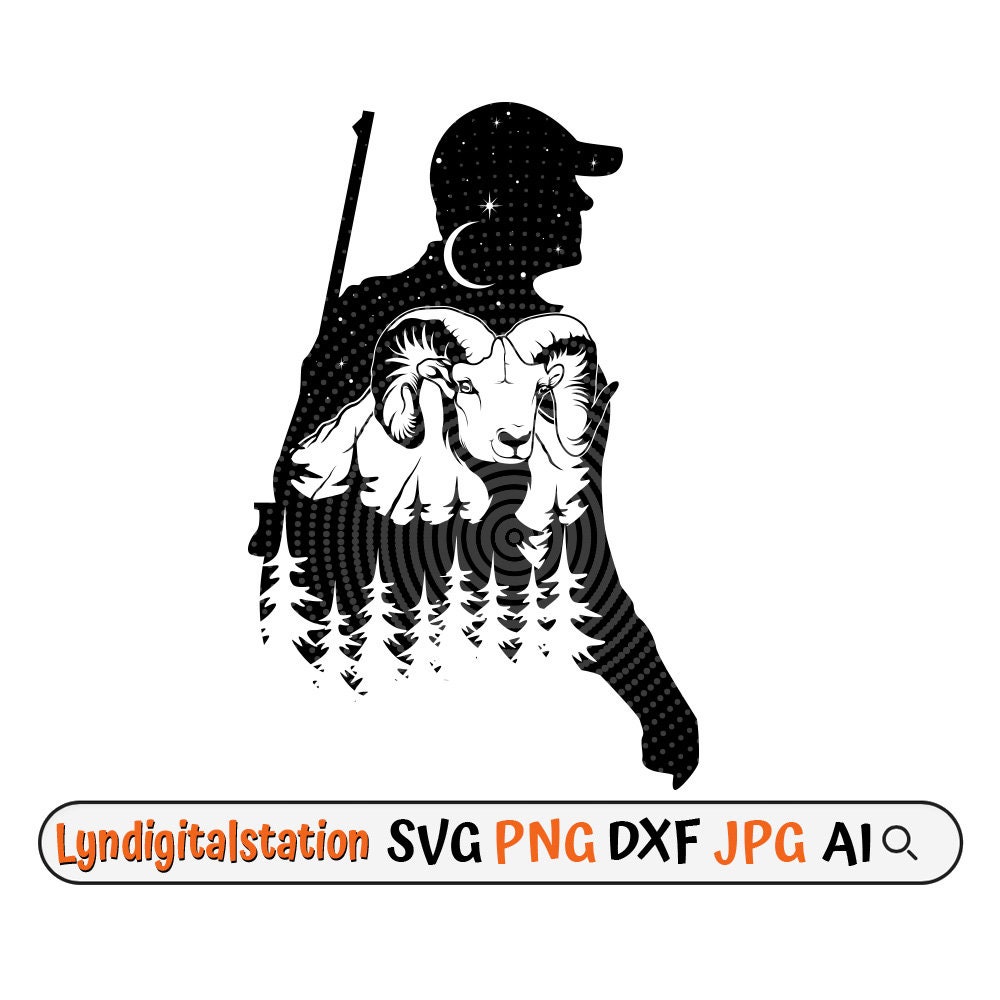 Hunting Svg Beast Hunter Clipart Outdoor Hunter Cut File - Etsy