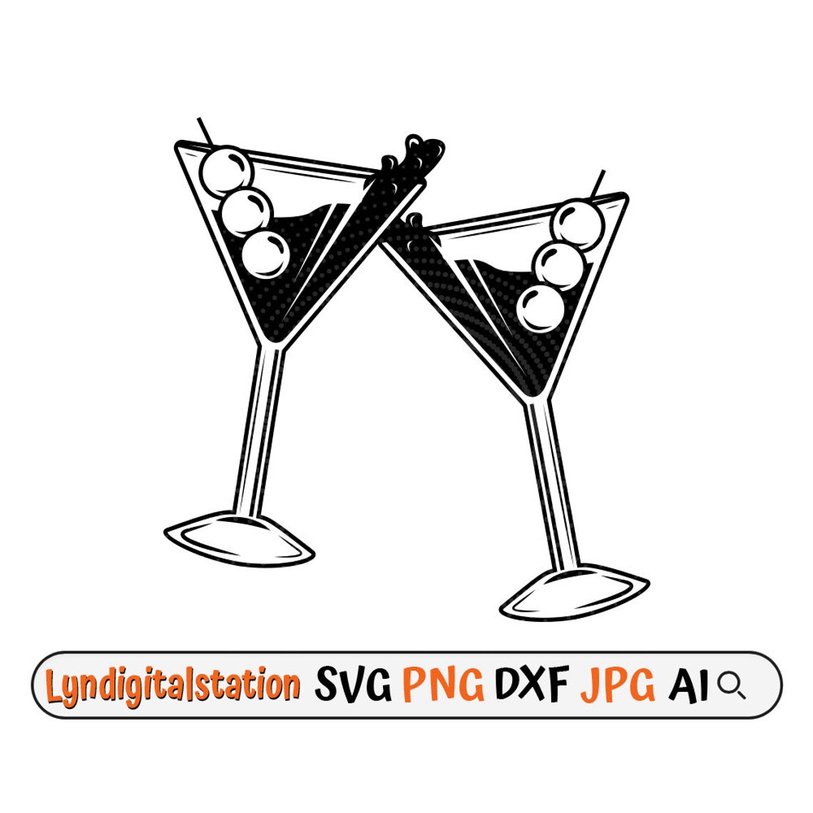 Cocktail Svg Cocktail Glass Cheers Clipart Alcohol Drinks - Etsy