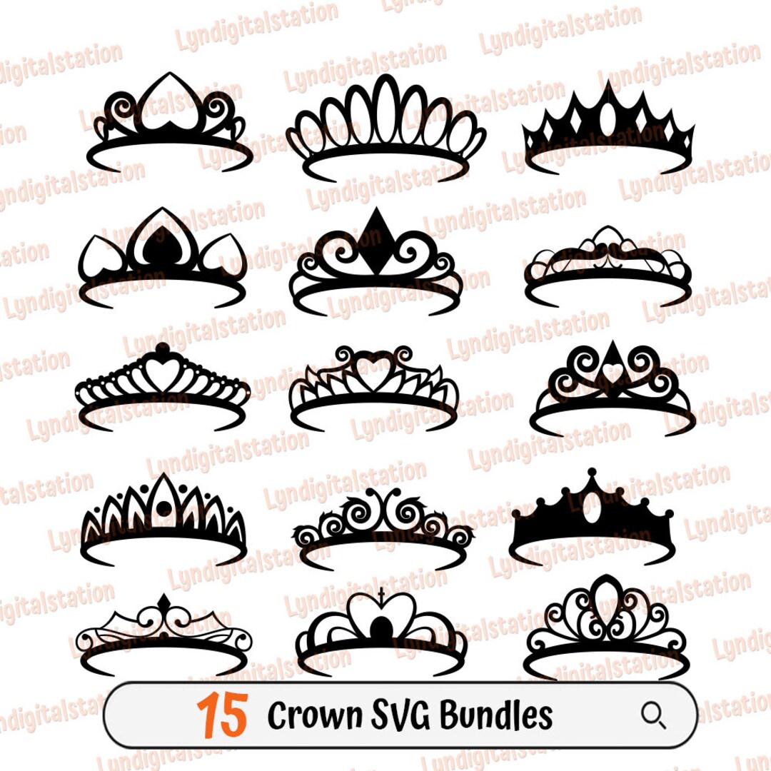 Crown Bundles Svg | Queen Headress Clipart | Royal Accessory Cut File ...