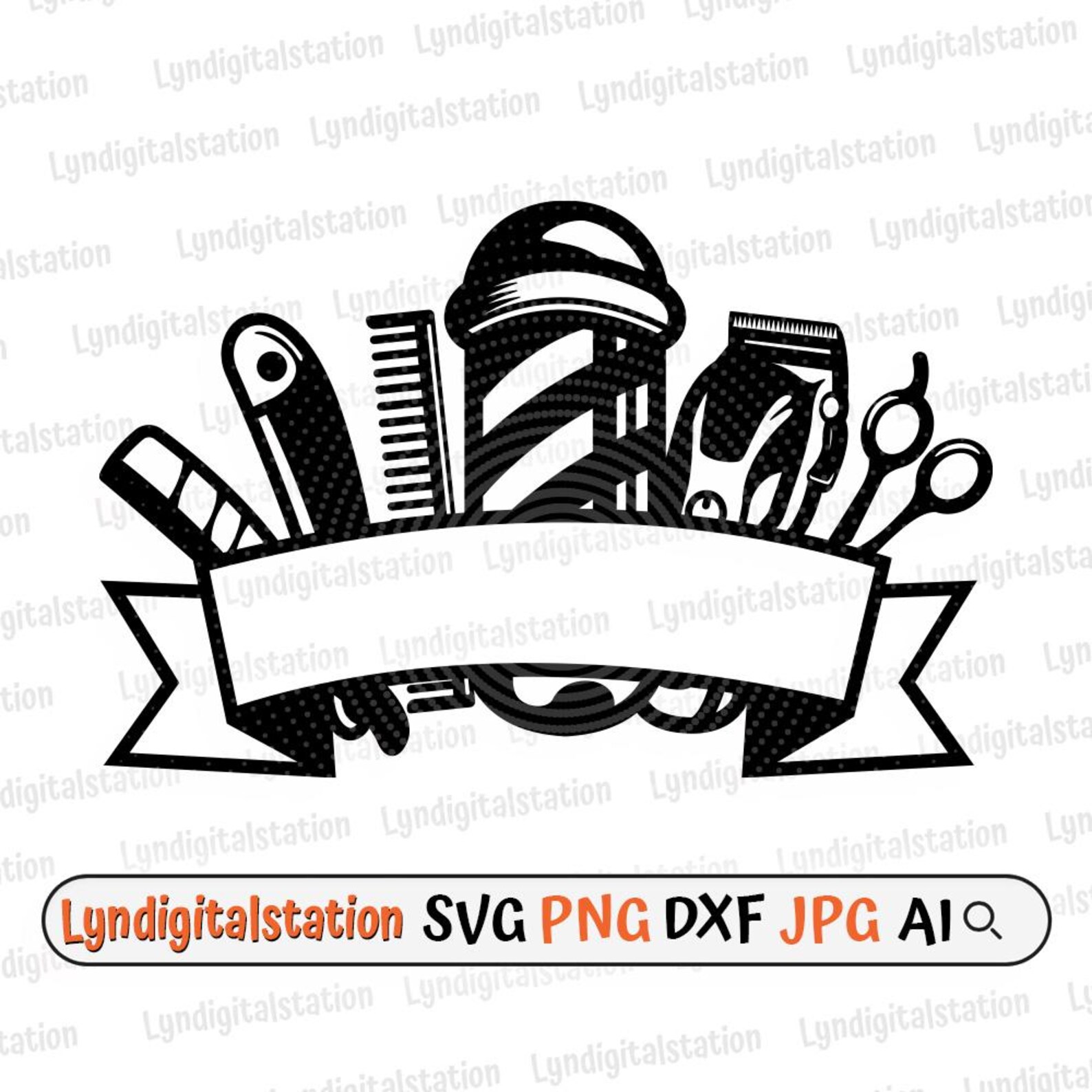 Barbershop Svg | Barber Tools Clipart | Salon Cut File | Hair Salon ...