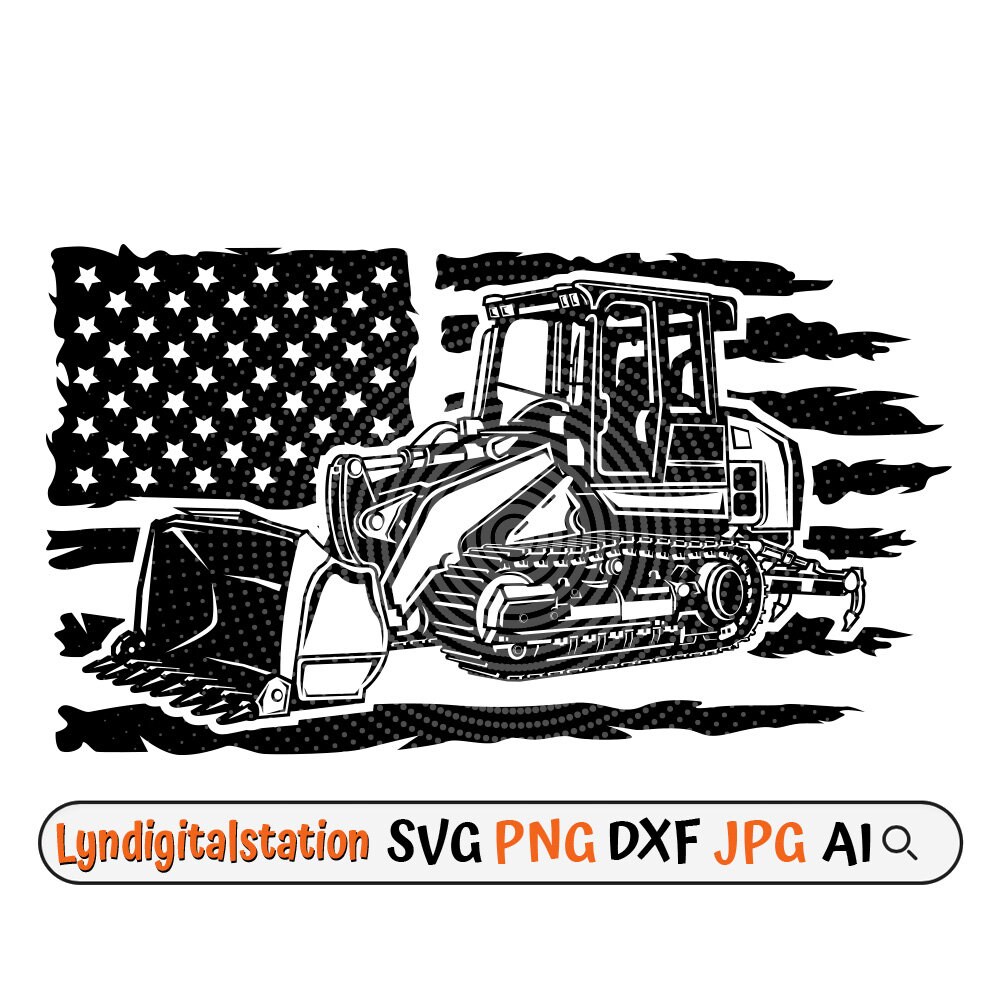 USA Crawler Loaders Svg Construction Clipart Equipment Cut File ...