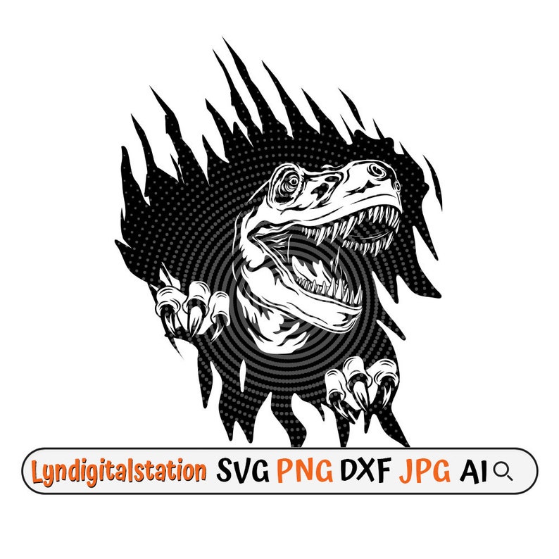 T-rex Scratch Svg Dinosaur Clipart Cute Dino T-shirt Design | Etsy