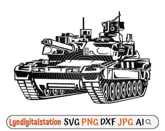 War Tank Svg Military Vehicle Clipart Army Tank Cut File War Ship ...