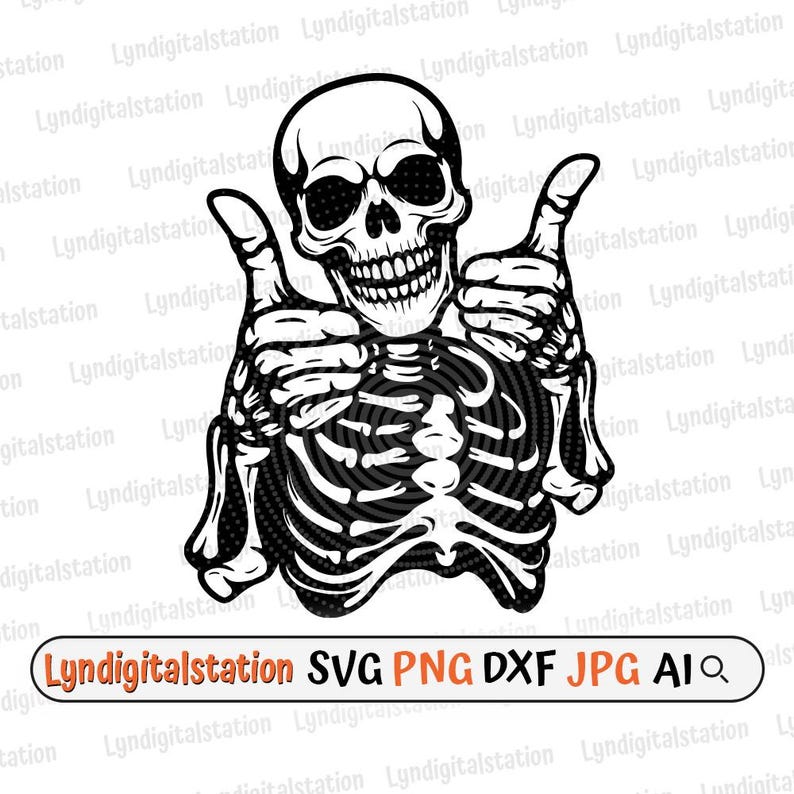 Skeleton Approved Svg | Human Skeleton Clipart | Skull Cut File ...