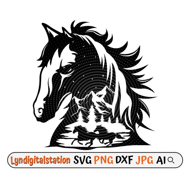 Horse Svg Stallion Clipart Equestrian Cut File Animal - Etsy