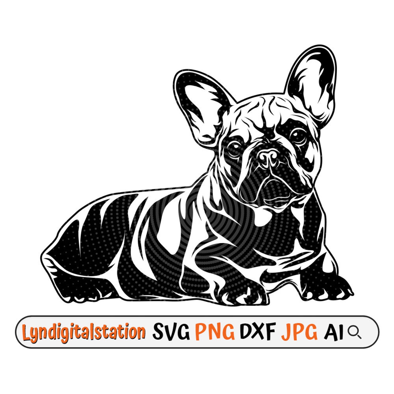French Bulldog Svg Animal Pet Clipart Frenchie Cut File - Etsy