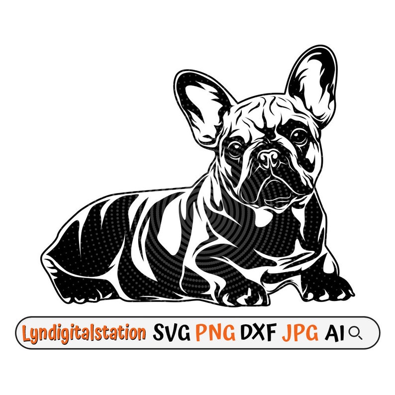 French Bulldog Svg Animal Pet Clipart Frenchie Cut File - Etsy