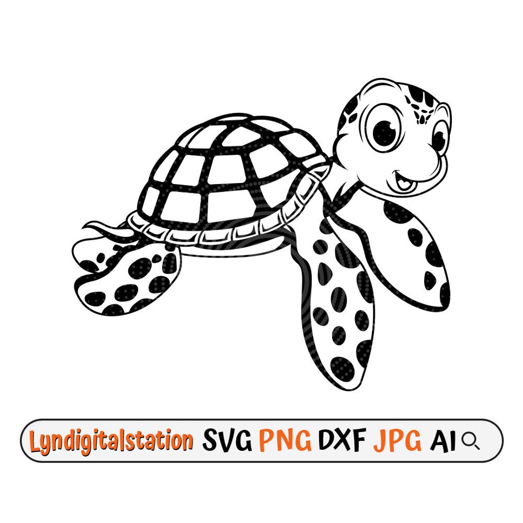 Sea Turtle Clipart Black And White