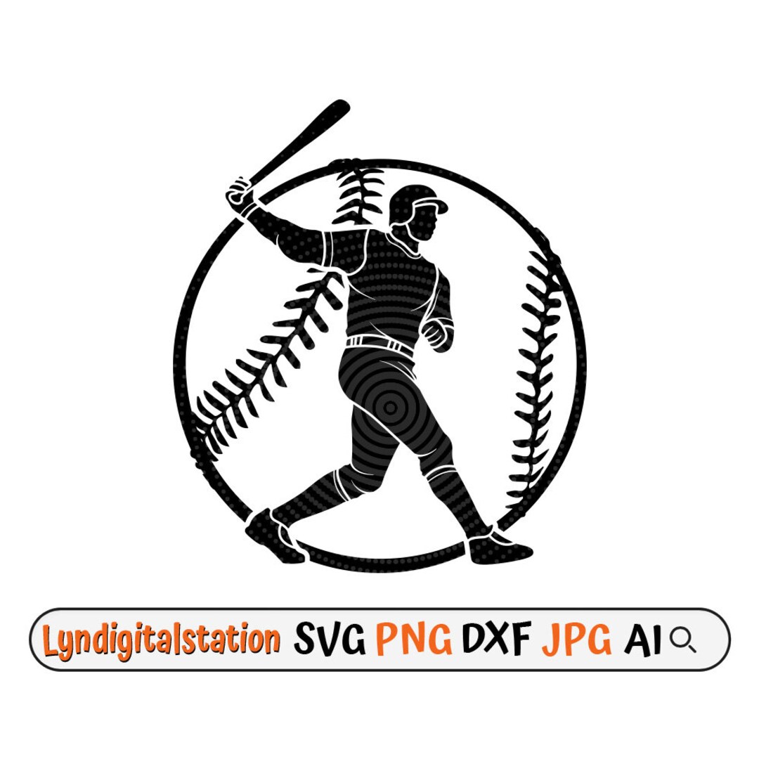 Baseball Player Batter Svg | Baseball Game Clipart | Hitter Cut File ...