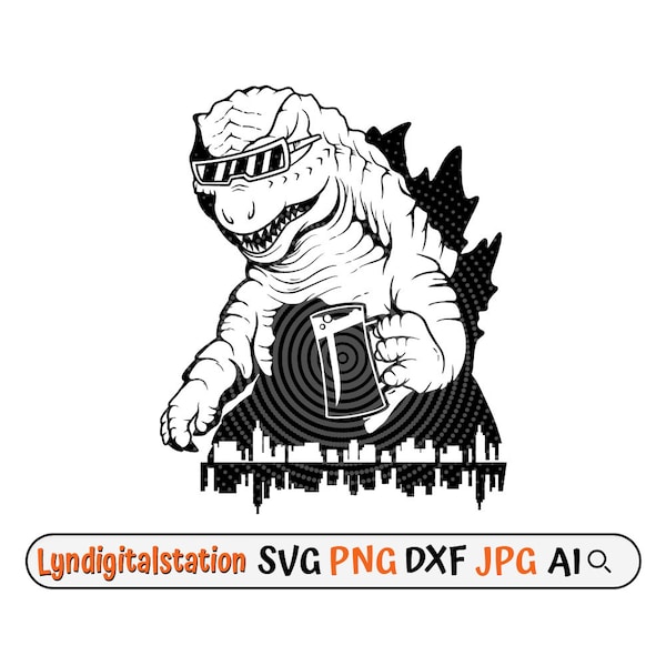 Godzilla Stencil - Etsy