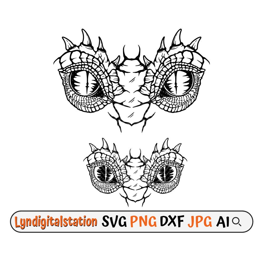Dragon Eye Svg Beast Eye Clipart Amulet Symbol Cut File - Etsy