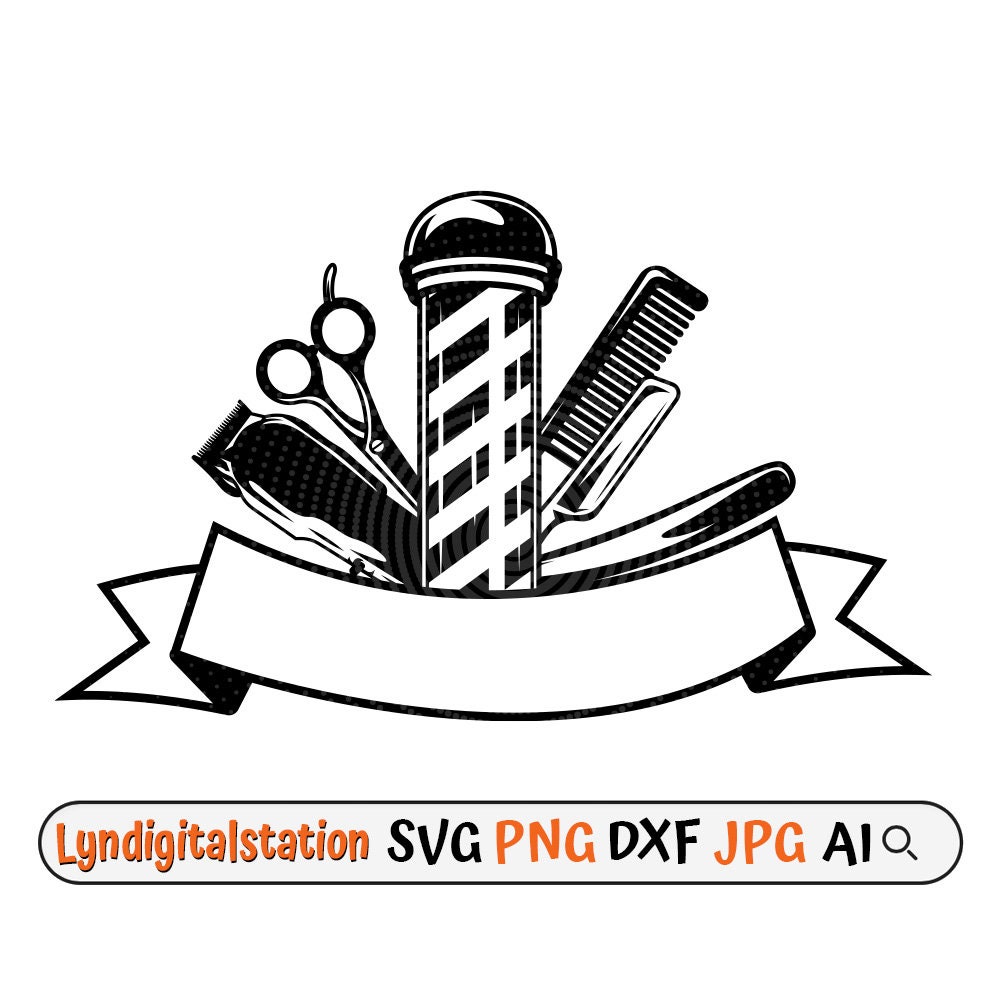Barber Tools Svg | Hair Salon Clipart | Hair Grooming Cut File | Hair ...