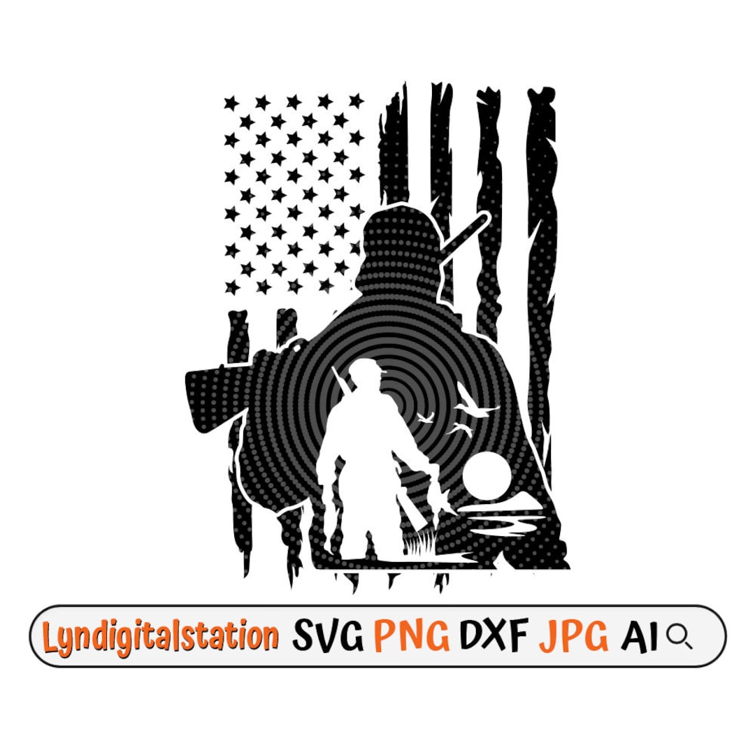 US Duck Hunter Svg | Hunting Clipart | Outdoor Hunter Cut File | Duck ...