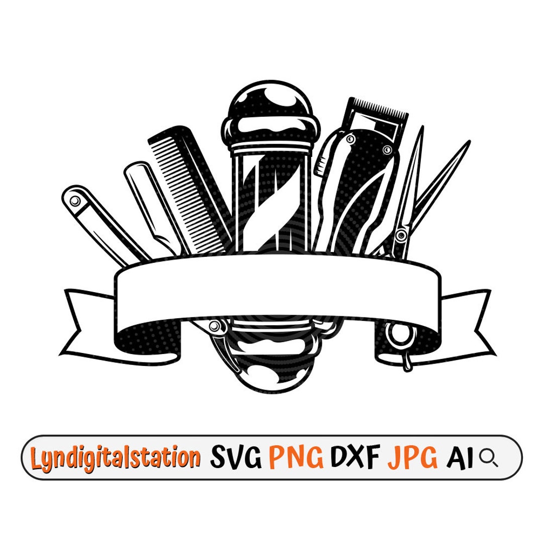 Barber Tools Svg | Hair Stylist Clipart | Salon Cut File | Hair Salon ...