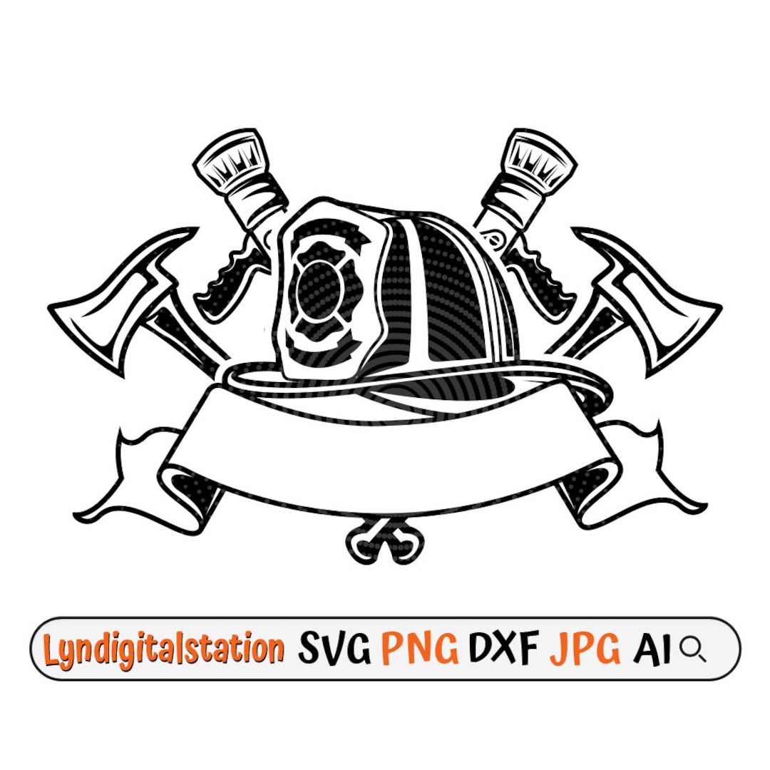 Fire Fighter Tools Svg | Fireman Gear Clipart | Firefighter Cut File ...