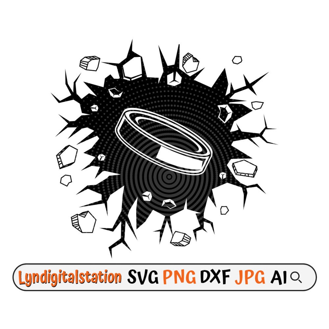 Hockey Ball Svg | Hockey Puck Clipart | Hockey Game Cut File | Smashing ...