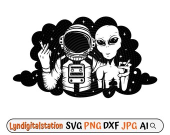 Alien Blunt Stencil - Etsy