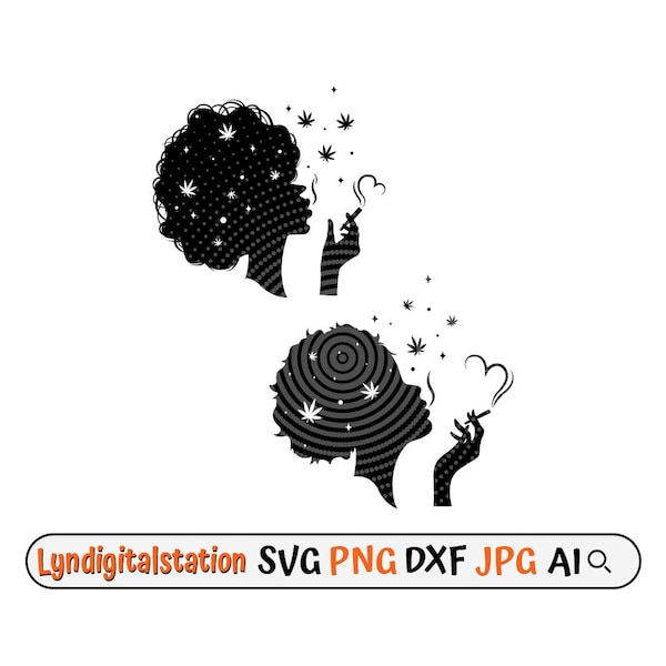 Smoking Lady Clipart - Etsy