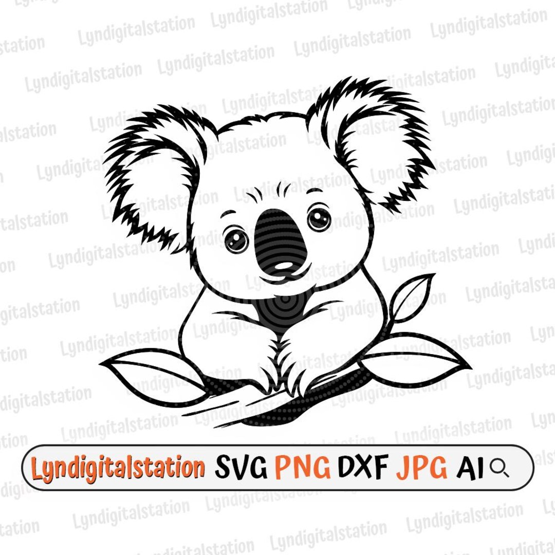 Koala Svg | Koalas Face Clipart | Cute Koala Cut File | Woodland Animal ...