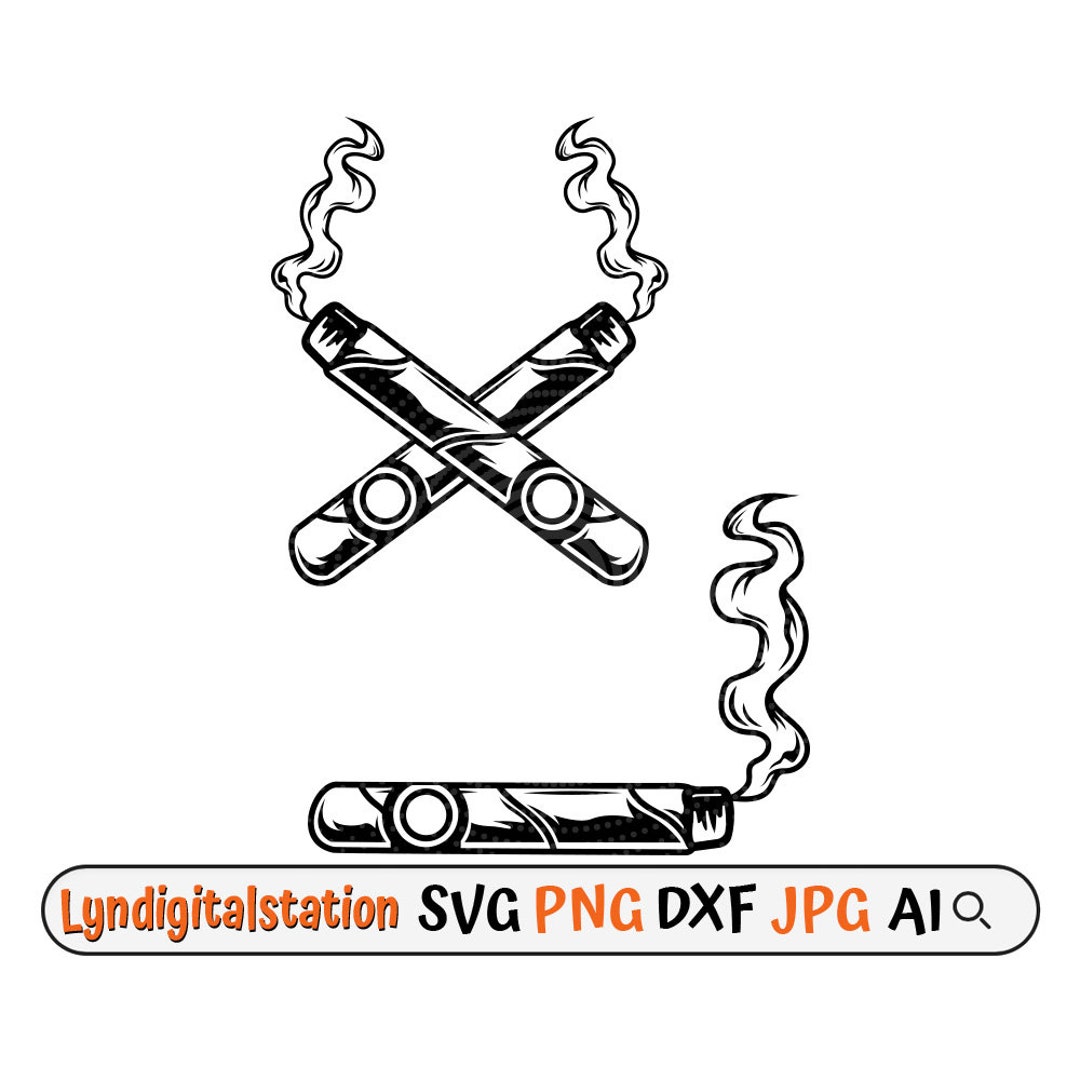 Cigar Svg | Tobacco Clipart | Cigarette Smoker Cut File | Smoking ...