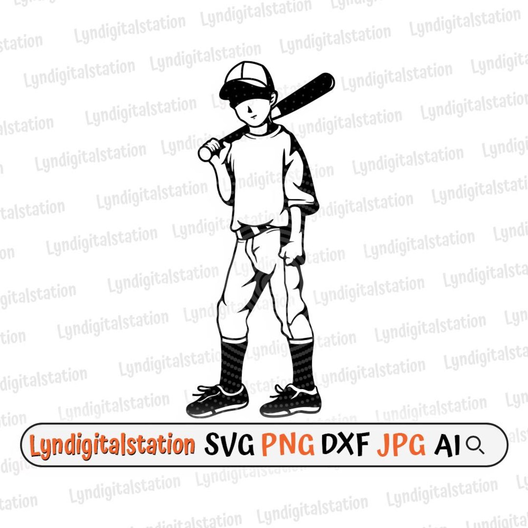 Baseball Kid Svg | Baseball Player Clipart | Baseball Cup Cut File ...