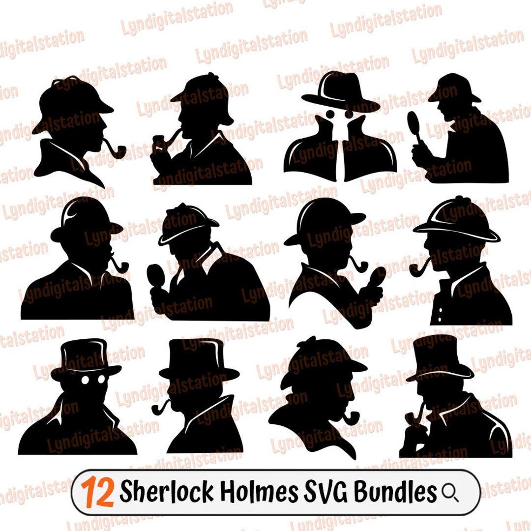 Detective Bundles Svg | Investigator Clipart | Vintage Detective Cut ...