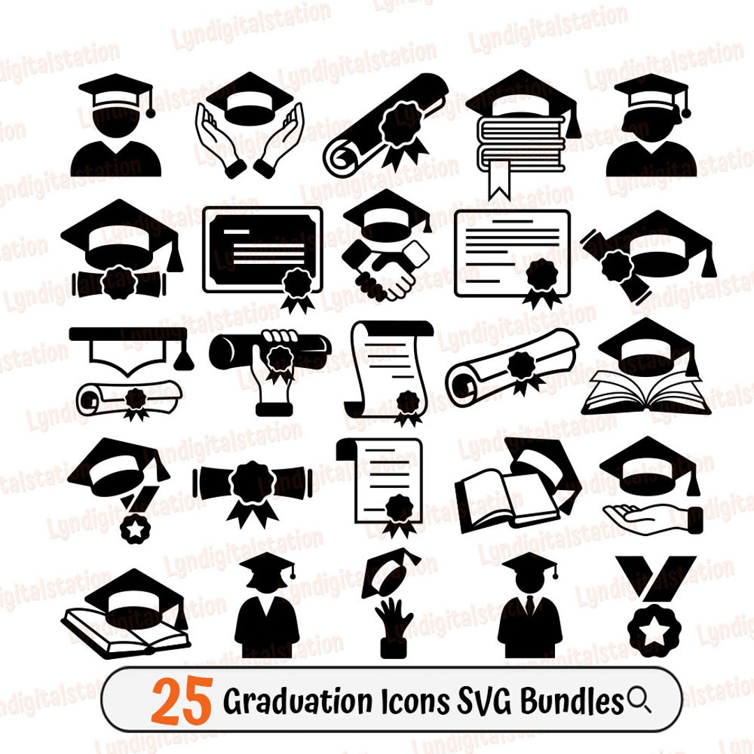 25 Graduation Bundles Svg | Graduation Ceremony Clipart | Graduates Cut ...