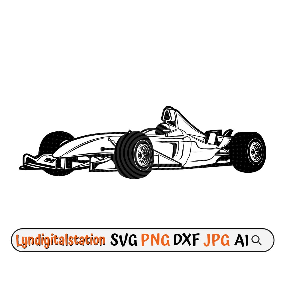 Formula Car Svg Racecar Clipart Sports Car Racing Cut File Car Lover ...