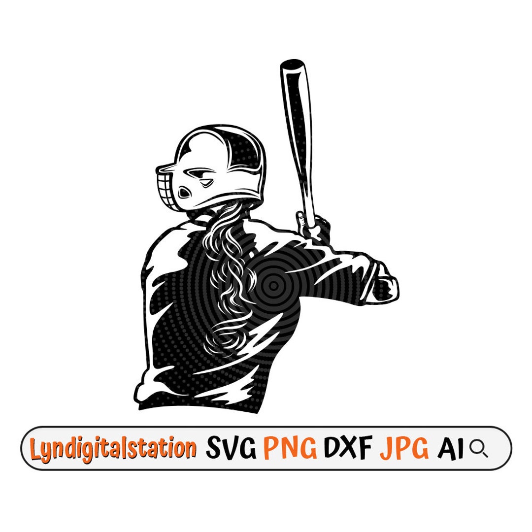 Softball Player Svg | First-base Player Clipart | Catcher Cut File ...