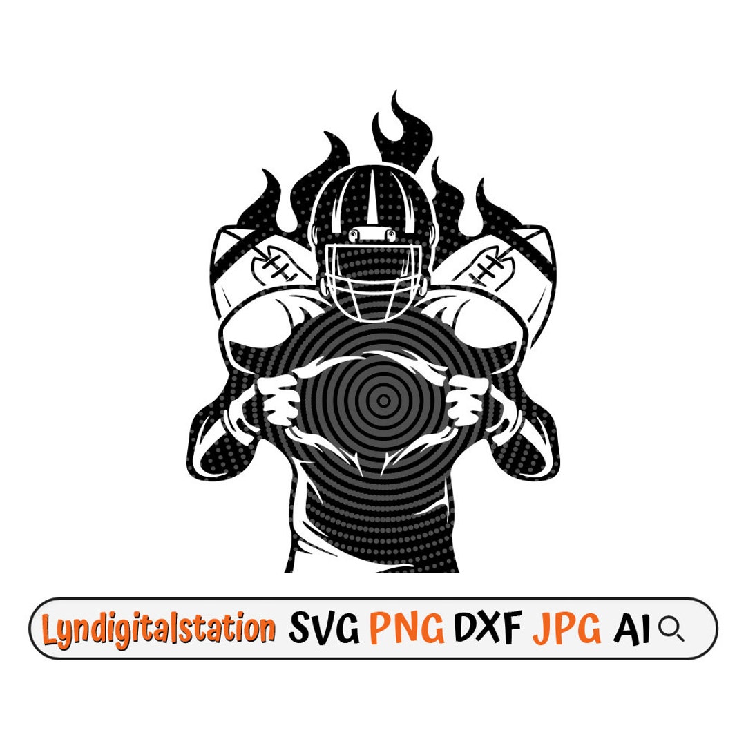 American Football Svg | Football Game Clipart | Football Player Cut ...