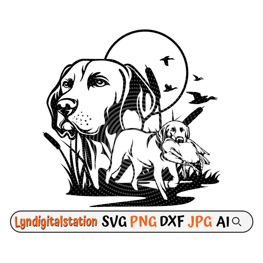 Dog Hunter Svg | Dog Hunting Clipart | Hunter Dog Cut File | Hunting ...