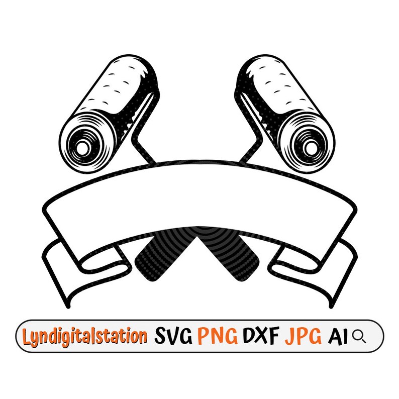 Roller Svg Roller Paint Clipart Painting Tool Cut File Painting Stencil ...