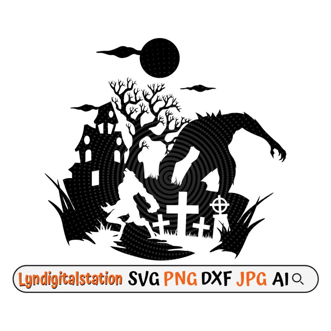 Werewolf Svg | Mythical Creature Clipart | Man Wolf Cut File | Monster ...