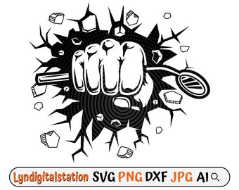 Fist Smashing Svg - Etsy