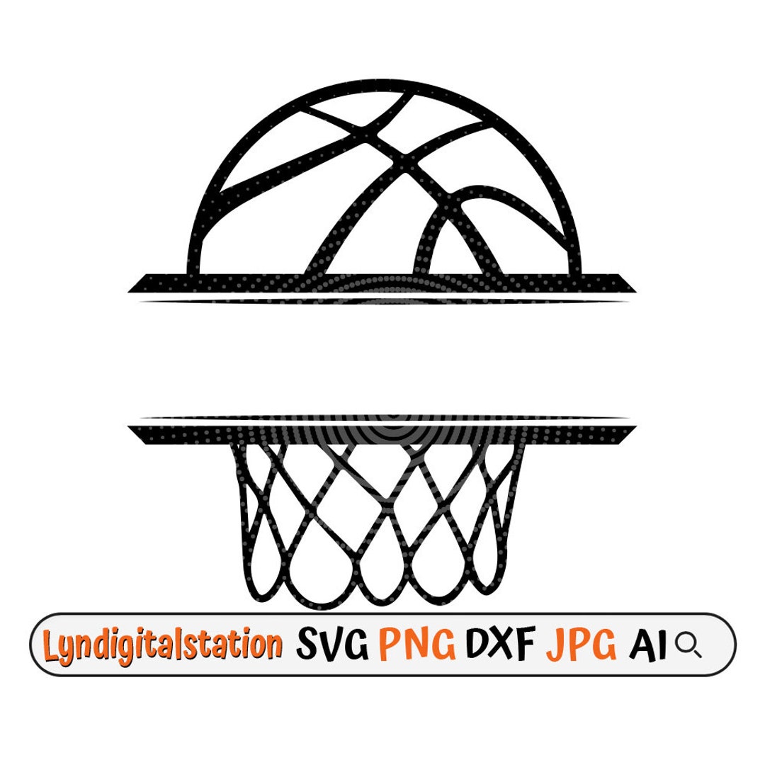 Basketball Ring Svg | Ball Clipart | Basketball Net Cut File | Ball ...