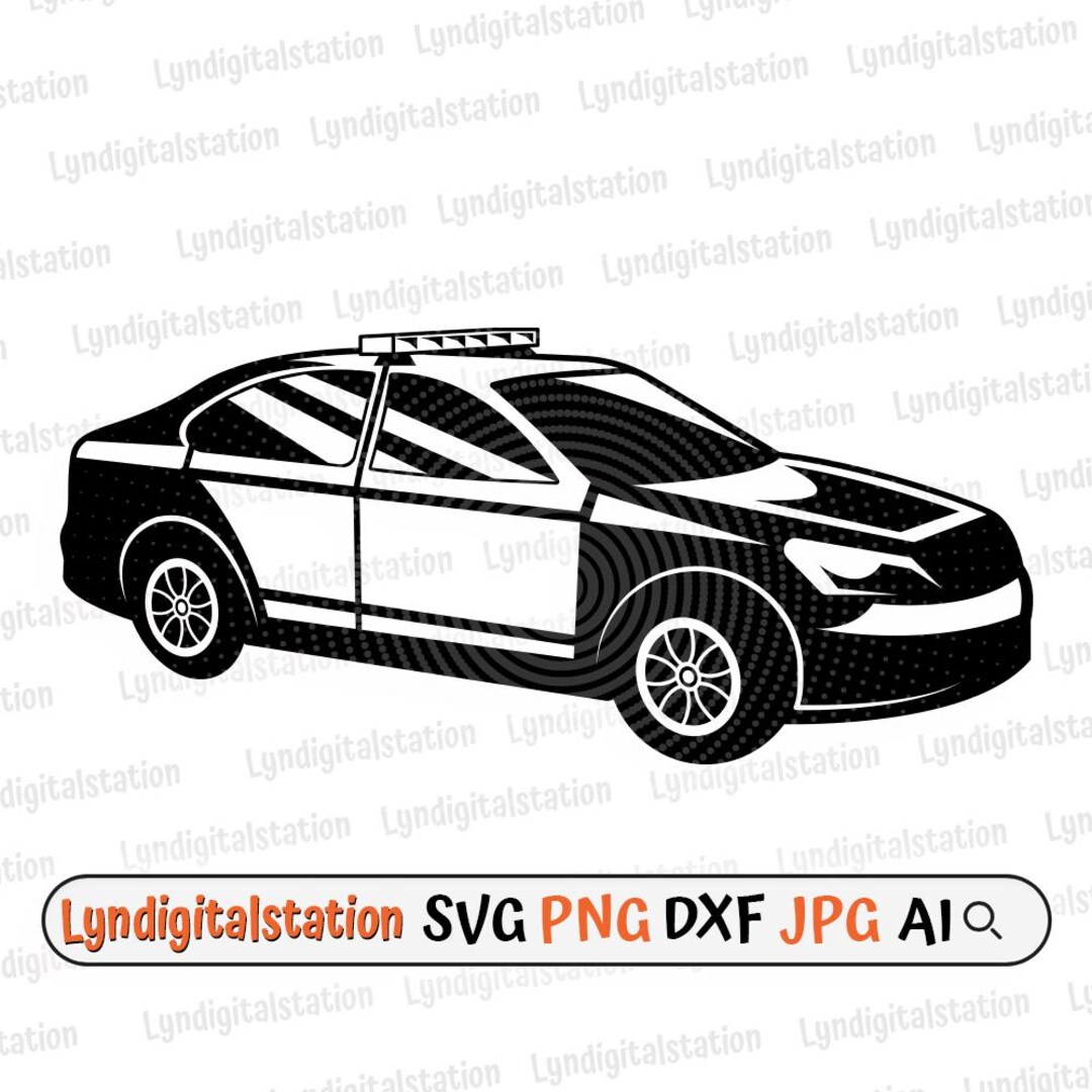 Police Car Svg | Car Clipart | Trooper Cut File | Law Enforcer Stencil ...