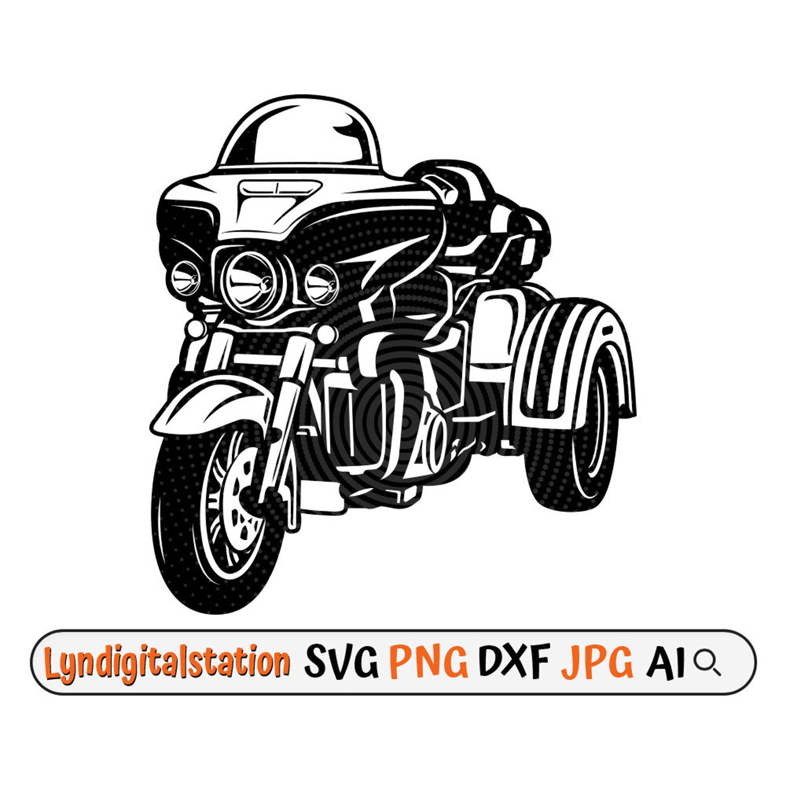 Trike Motorcycle Svg | Motorbike Clipart | Biker Dad Cut File | Trike ...
