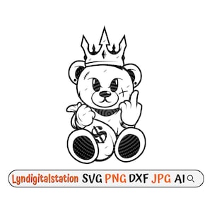 King Money Middle Finger Png - Etsy