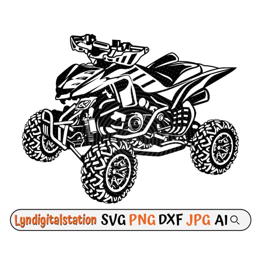 ATV Svg Trail Riding Clipart All-terrain Vehicle Cut File off Road ...