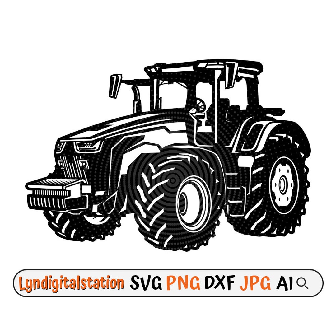 Tractor Svg | Equipment Clipart | Truck Operator Cut File | Vehicle ...