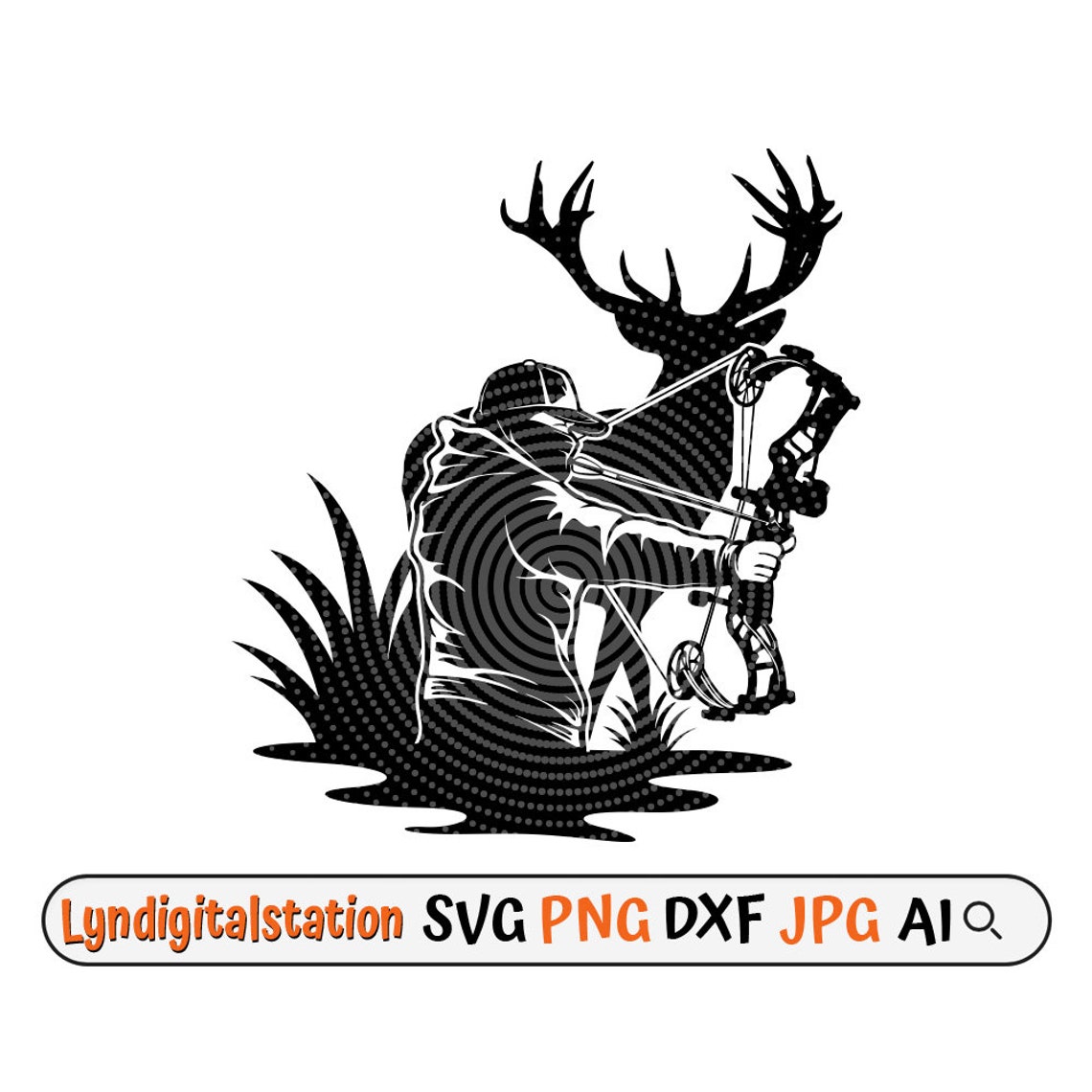 Bow Hunting Svg Outdoor Hunting Clipart Hunter Dad Cut - Etsy