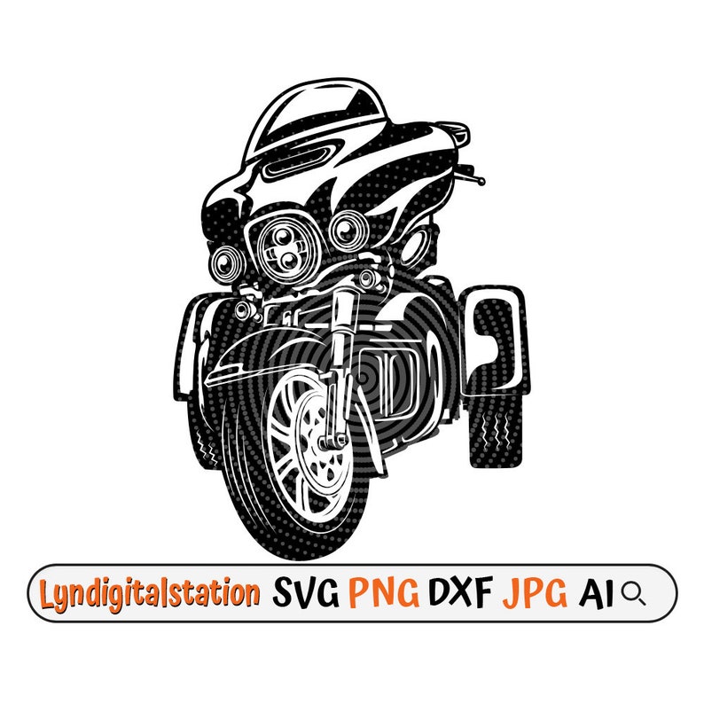 Trike Svg | Trike Motorcycle Clipart | Tricycle Cut File | Motor ...