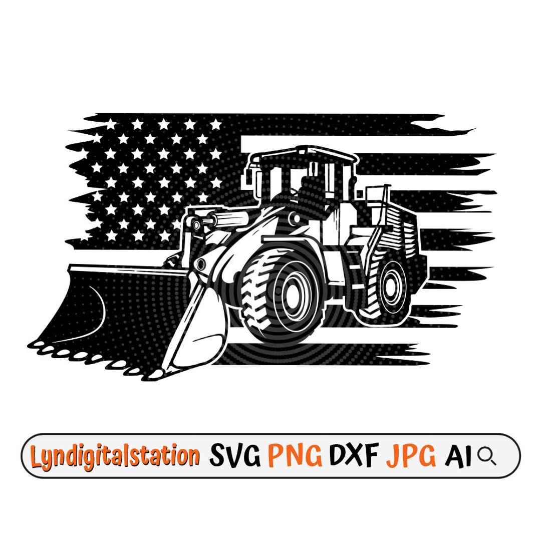 US Loader Svg | Equipment Clipart | Operator Cut File | Skilled Driver ...