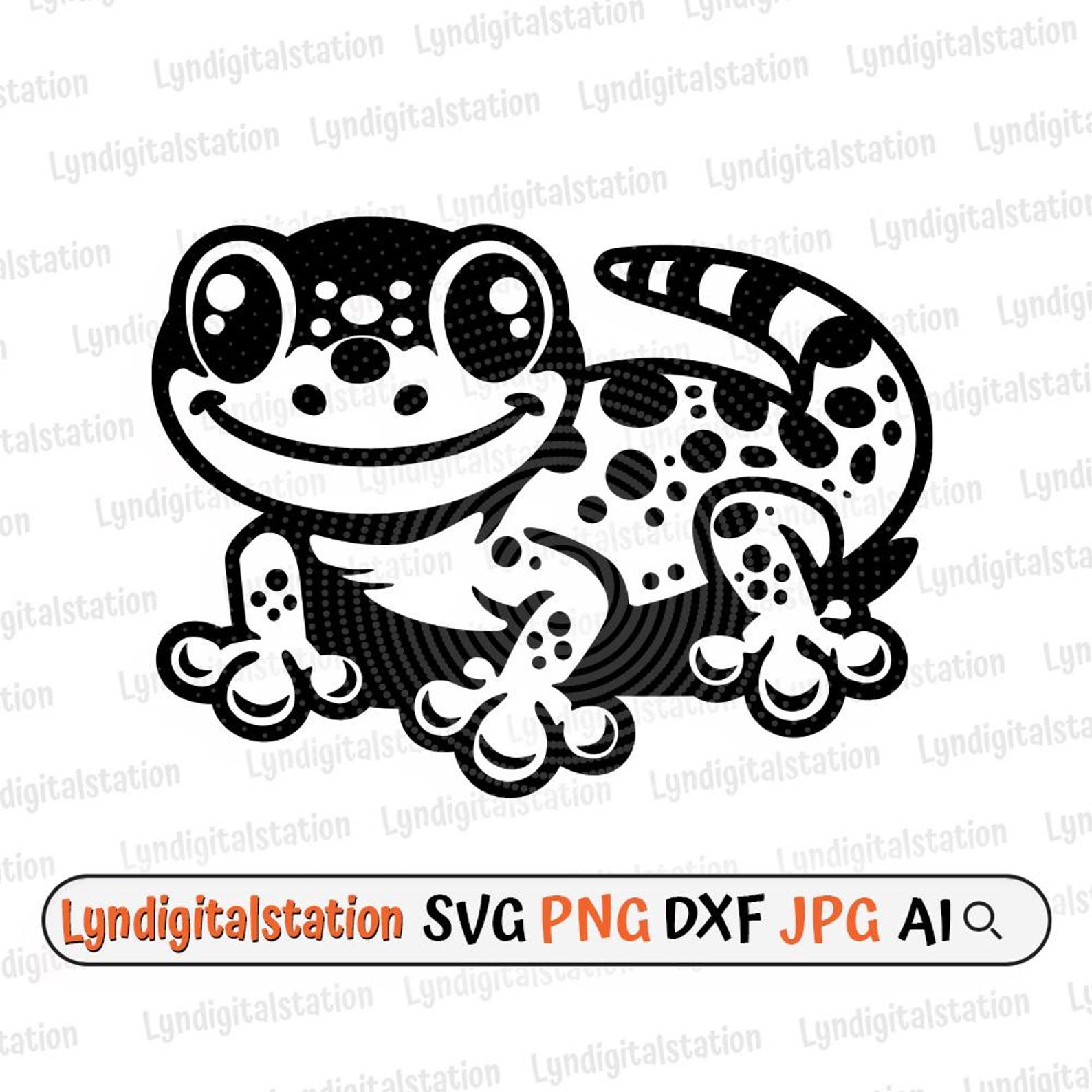 Cute Gecko Svg | Colorful Lizards Clipart | Small Reptile Cut File ...