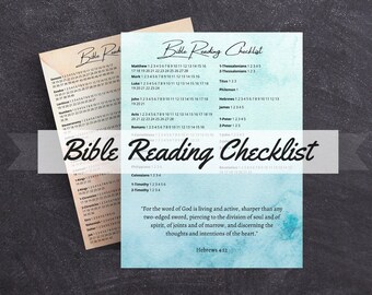 Bible Chapter Checklist - Etsy